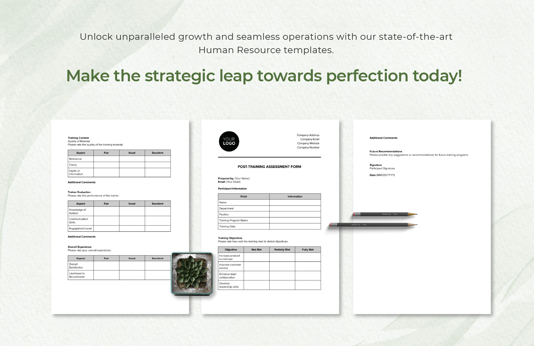 Post training Assessment Form HR Template In Word PDF Google Docs