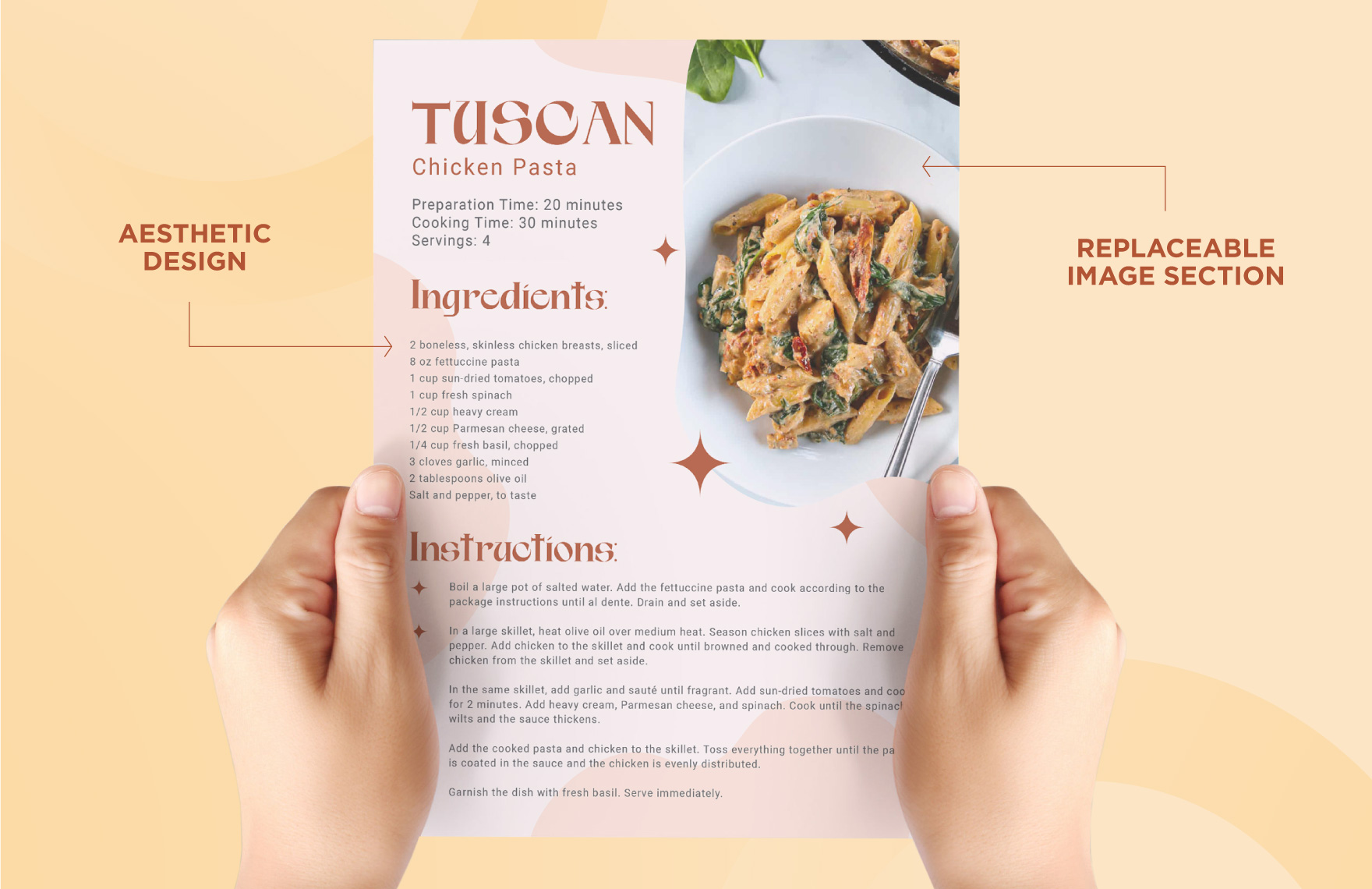 Aesthetic Recipe Template in Illustrator, Word, PSD - Download ...