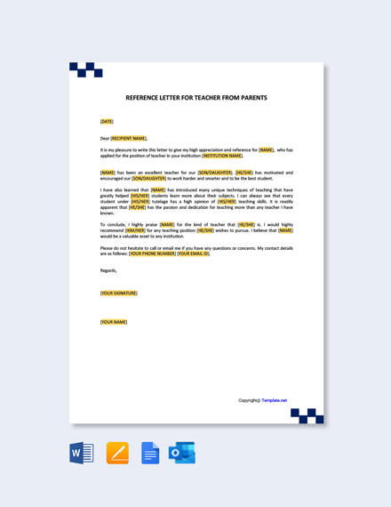 FREE Reference Letter for Employee Leaving Template - Word | Google ...