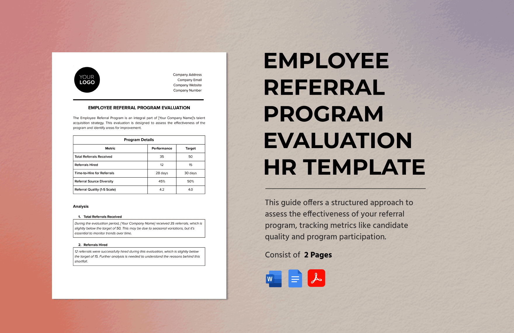 Free Editable Referral Templates In Word To Download