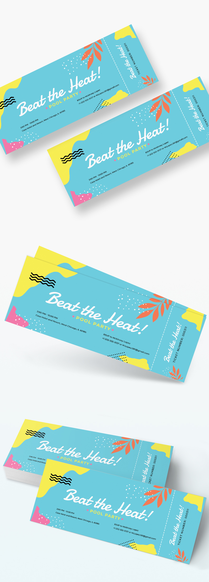 Special Party Ticket Template - PSD | Template.net