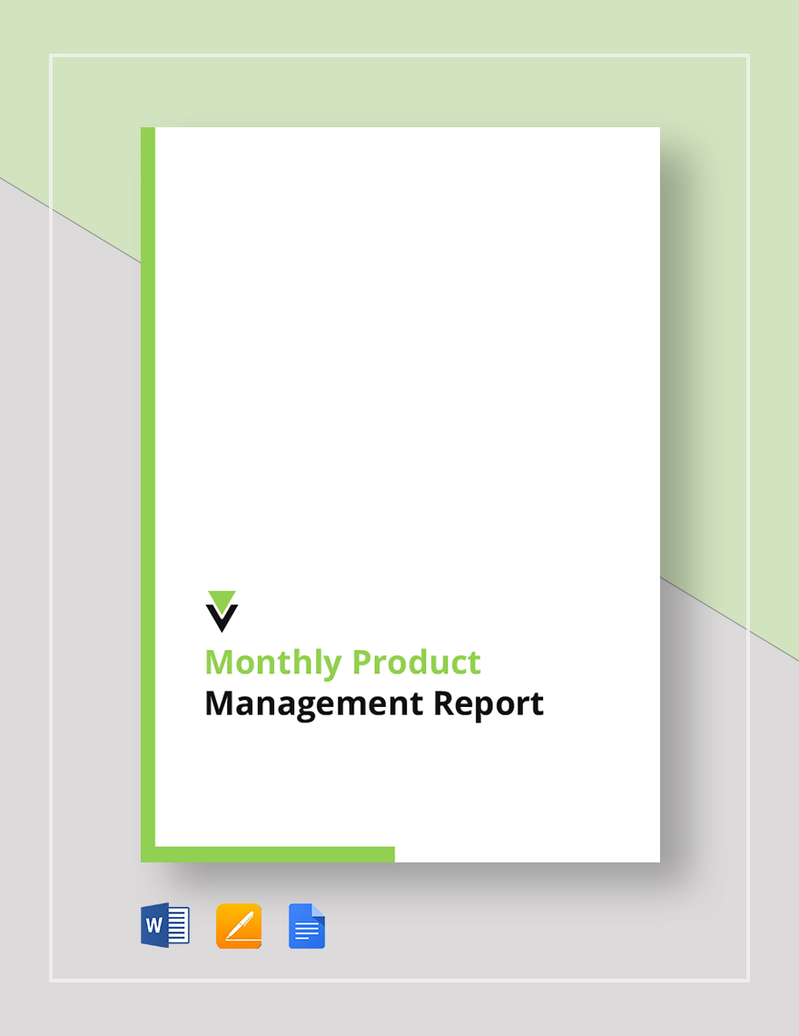 Monthly Project Management Report Template - Google Docs, Word, Apple ...