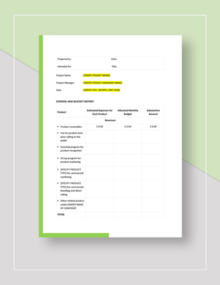 Monthly Product Management Report Template - Google Docs, Word ...