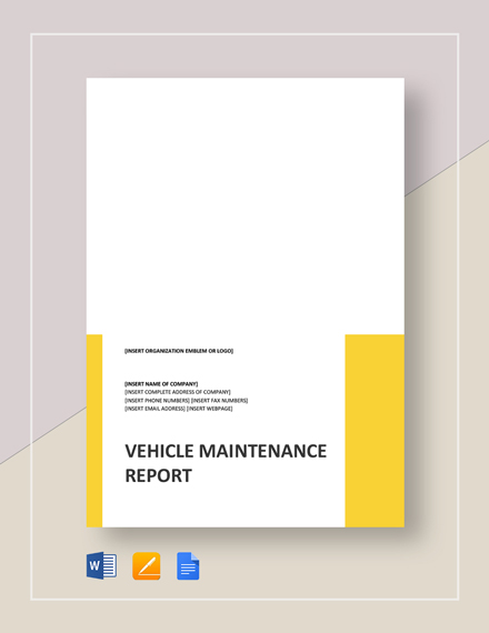 16+ Vehicle Report Templates - PDF, Docs, Word