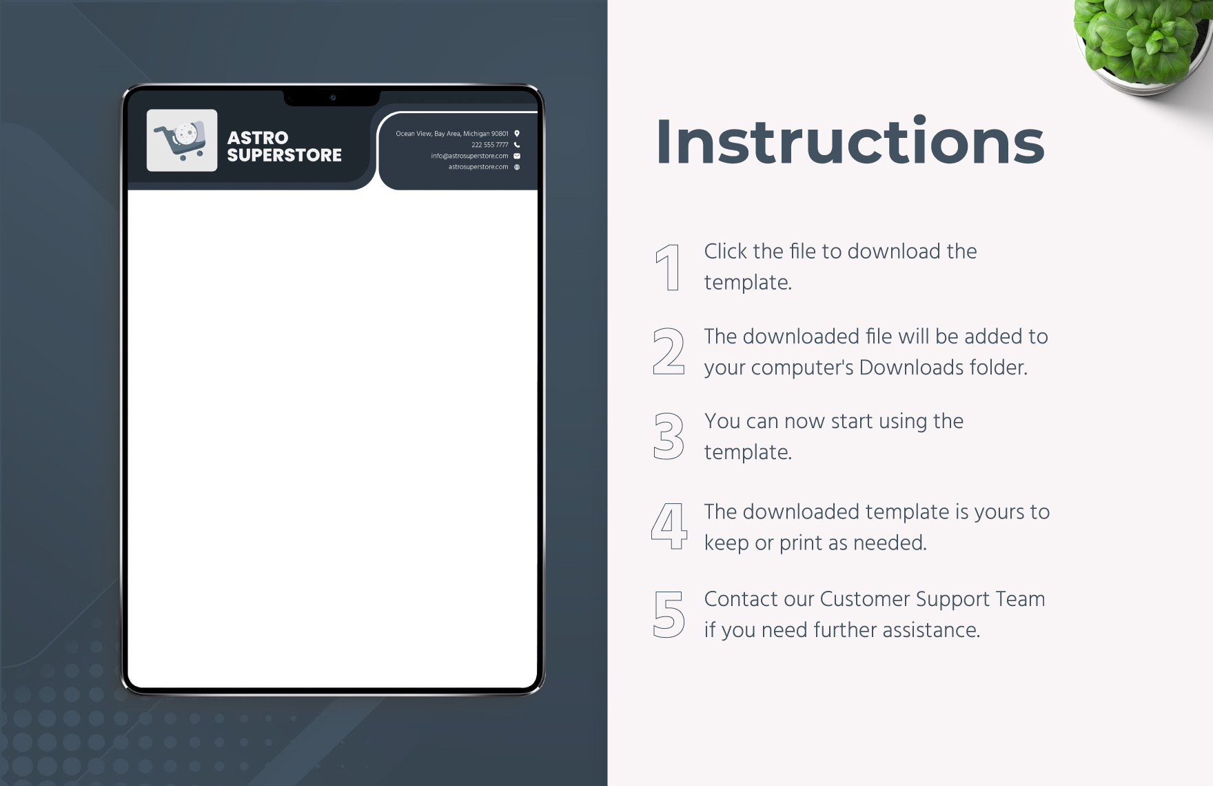 Free Letterhead with Logo Template - Download in Word, PSD | Template.net