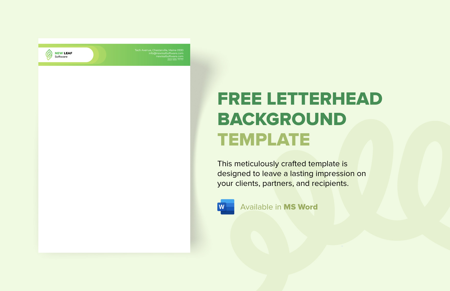 Free Letterhead Background Template - Download in Word | Template.net