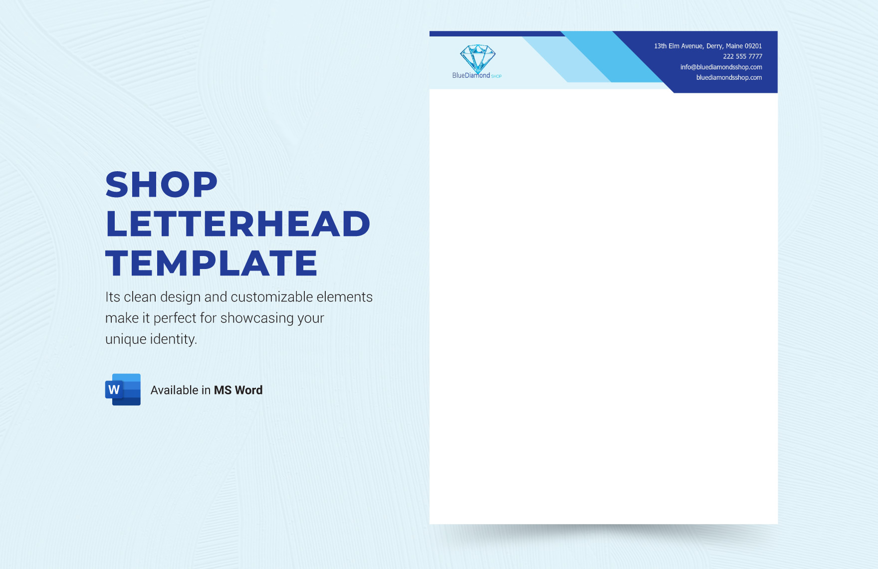 Shop Letterhead Template - Download in Word | Template.net