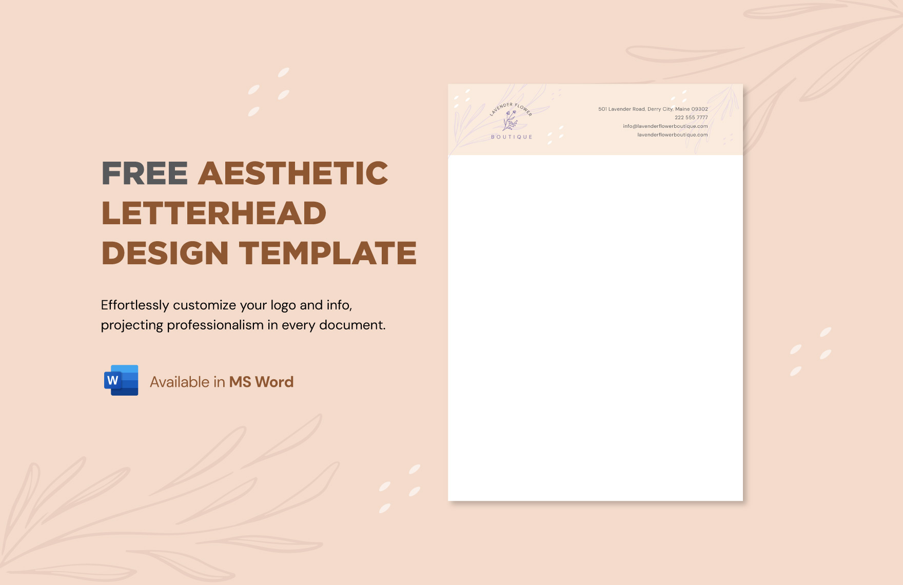 Free Aesthetic Letterhead Design Template - Download in Word | Template.net