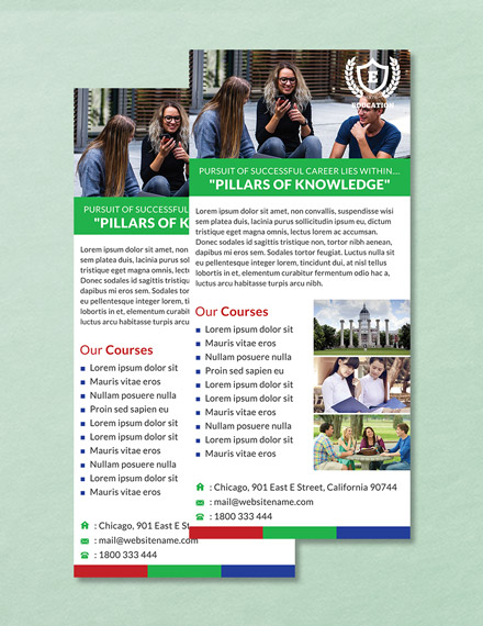 Free Education Rack Card Template