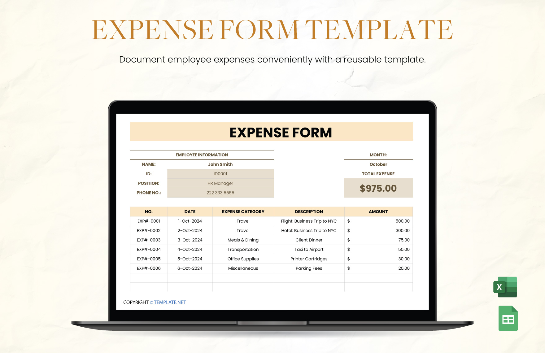 Expense Form Templates In Excel To Download Expense Form Templates In Excel To Download