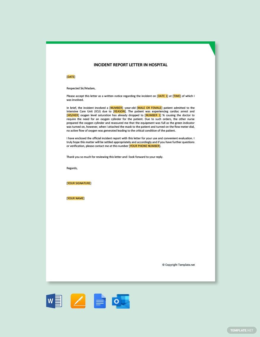 FREE Report Letter Template Download In Word Google Docs PDF Apple Pages Outlook 