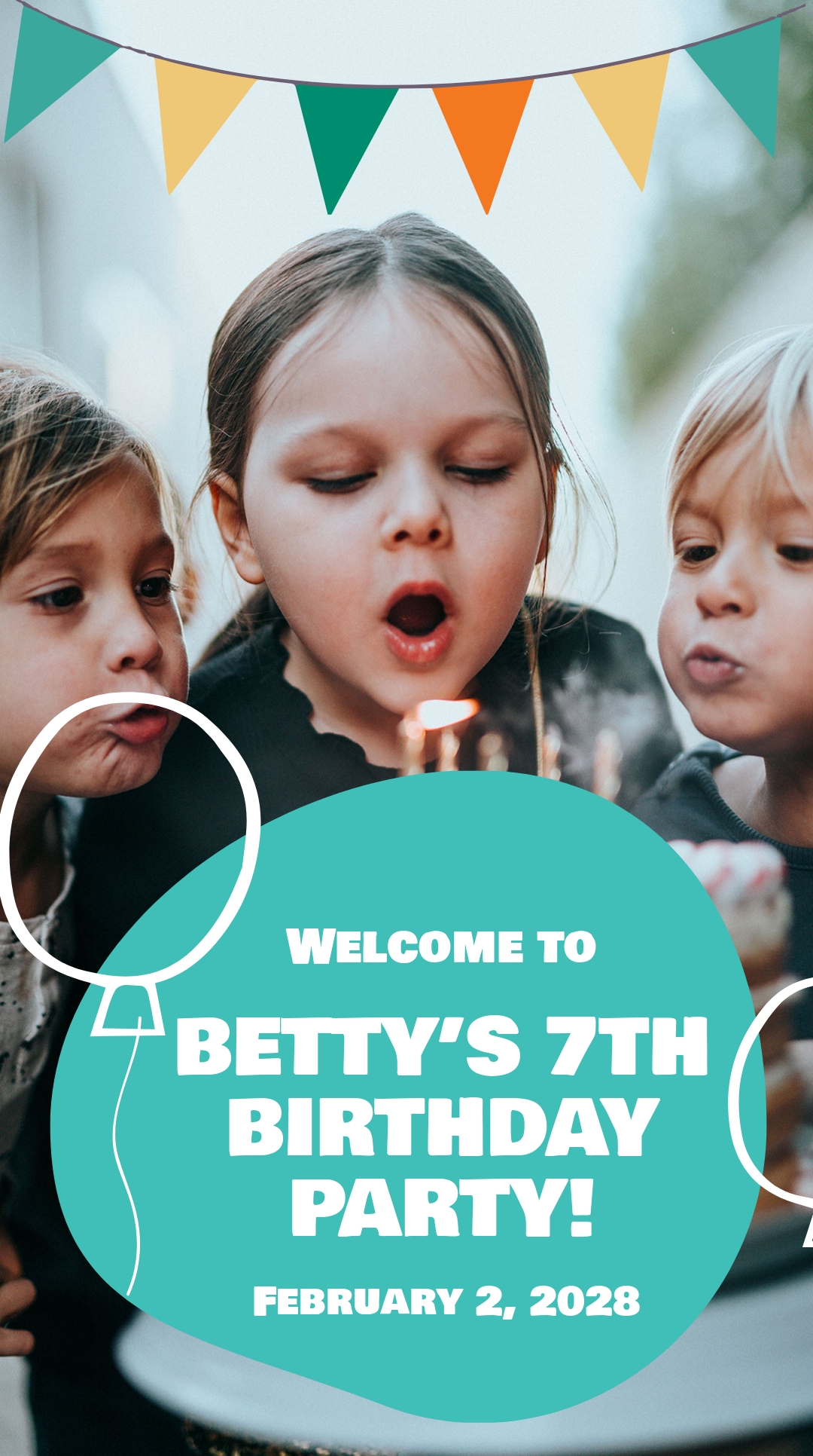 Kids Party Snapchat Geofilters Template