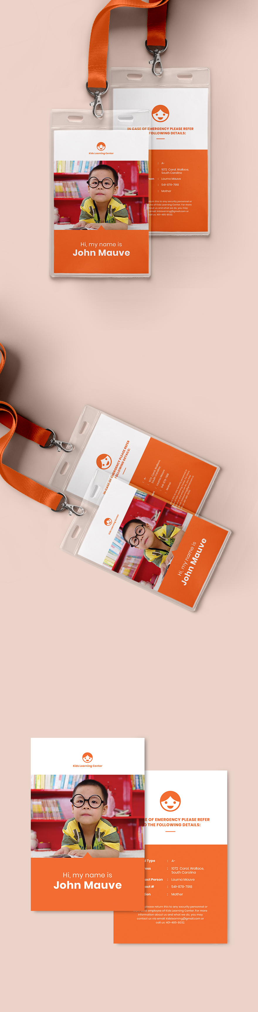Daycare Staff ID Card Template Illustrator Word Apple Pages PSD daycare-staff-id-card-template-illustrator-word-apple-pages-psd
