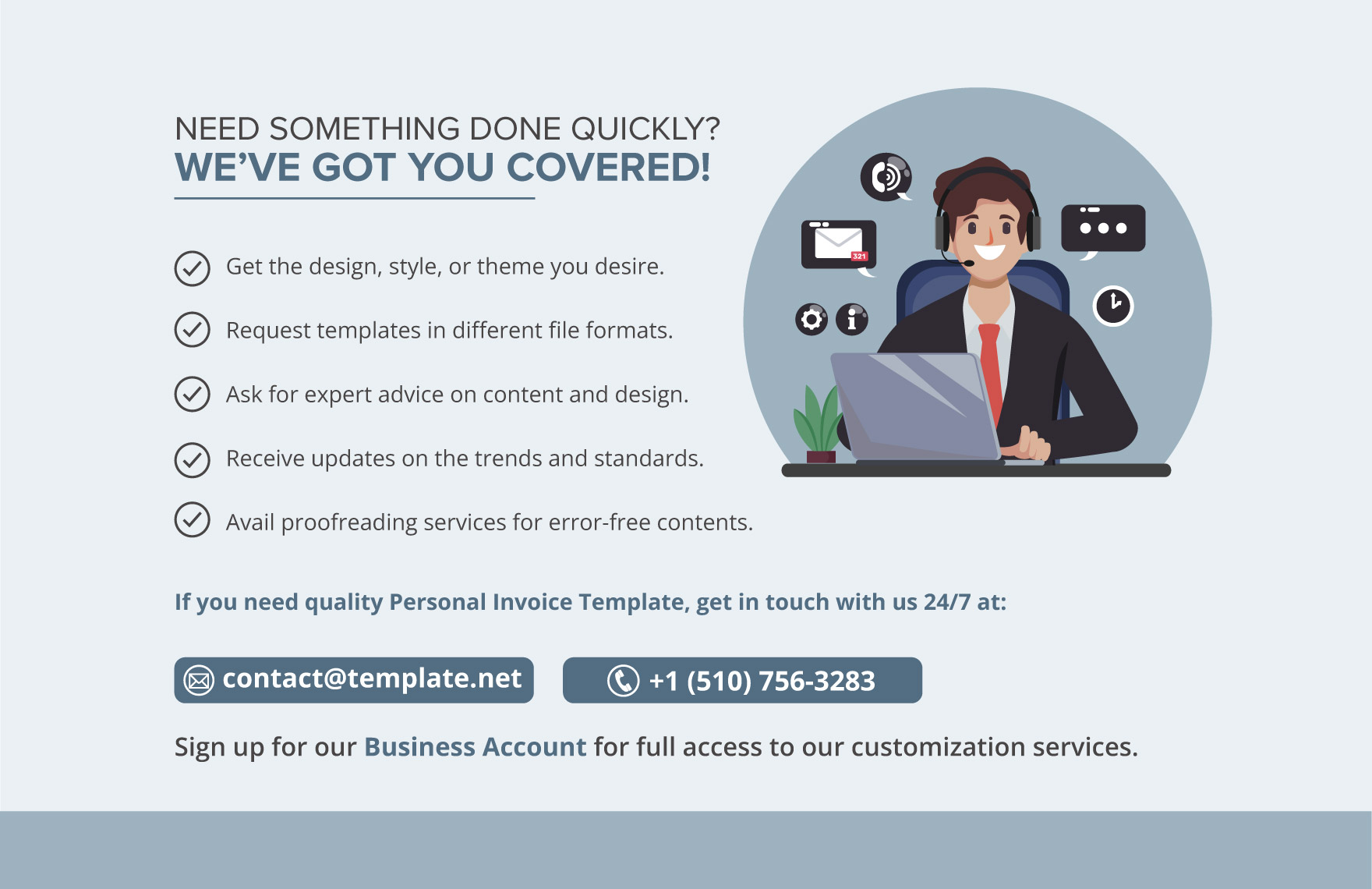 Free Personal Invoice Template - Download in Word | Template.net