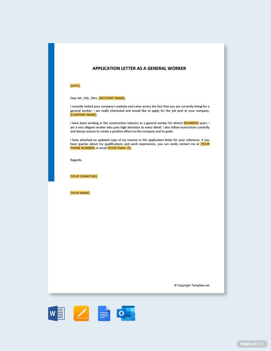 Job Application Letters Templates