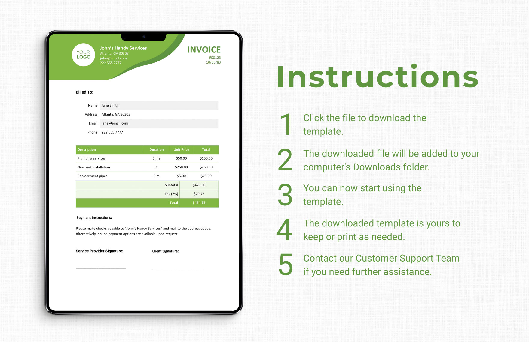 Free Printable Invoice Template - Download in Word | Template.net
