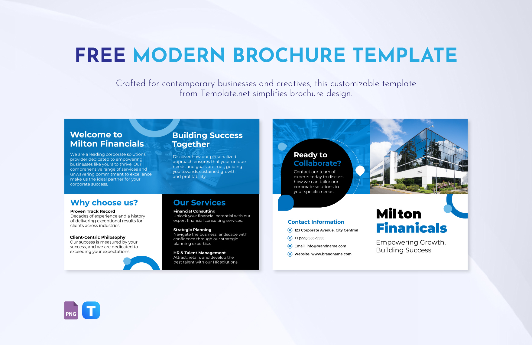 Free Modern Brochure Template - Download in PNG | Template.net