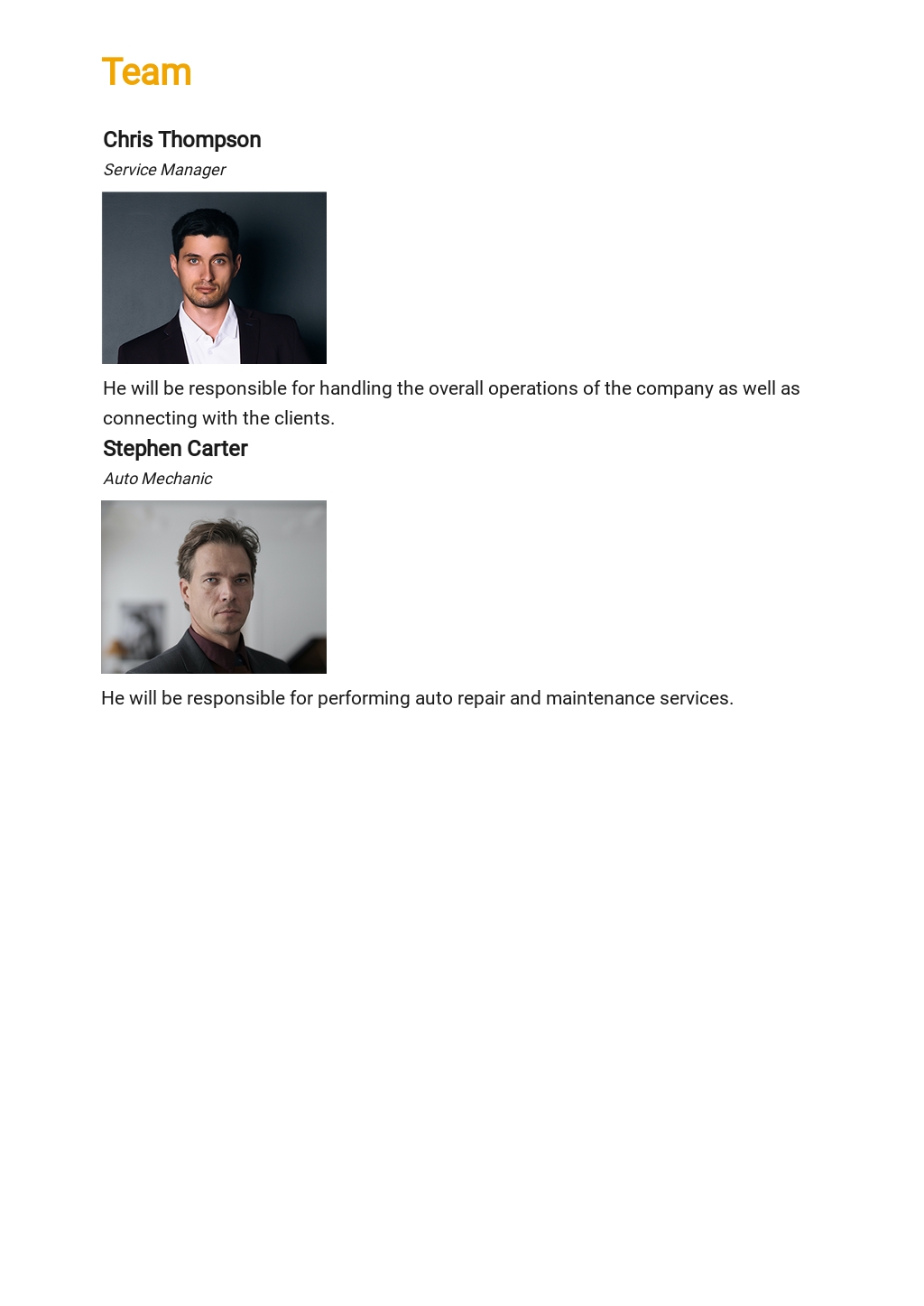 Scope of Work for Repairs Template - Google Docs, Word, Apple Pages ...