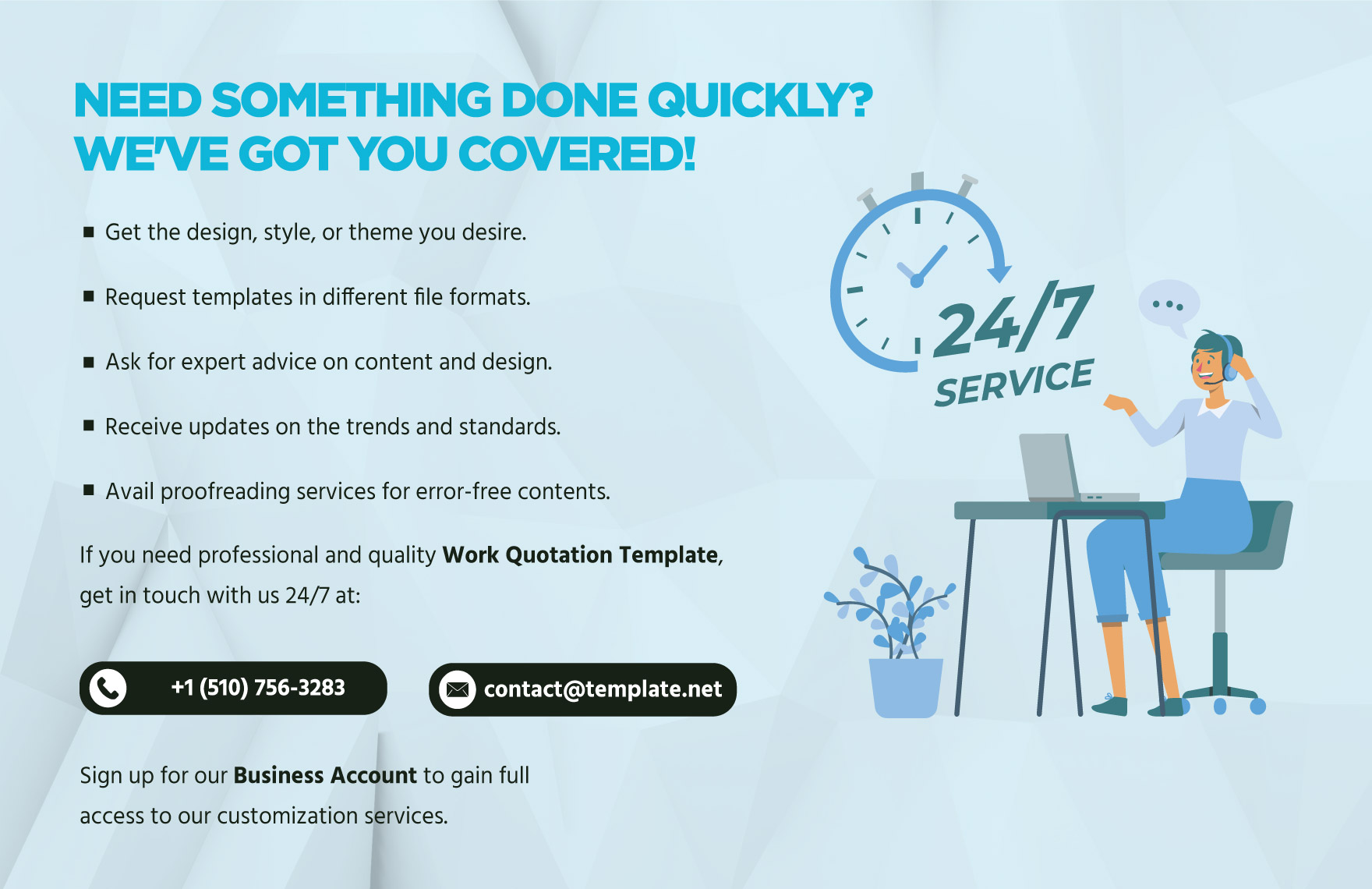 Free Work Quotation Template - Download in Word | Template.net