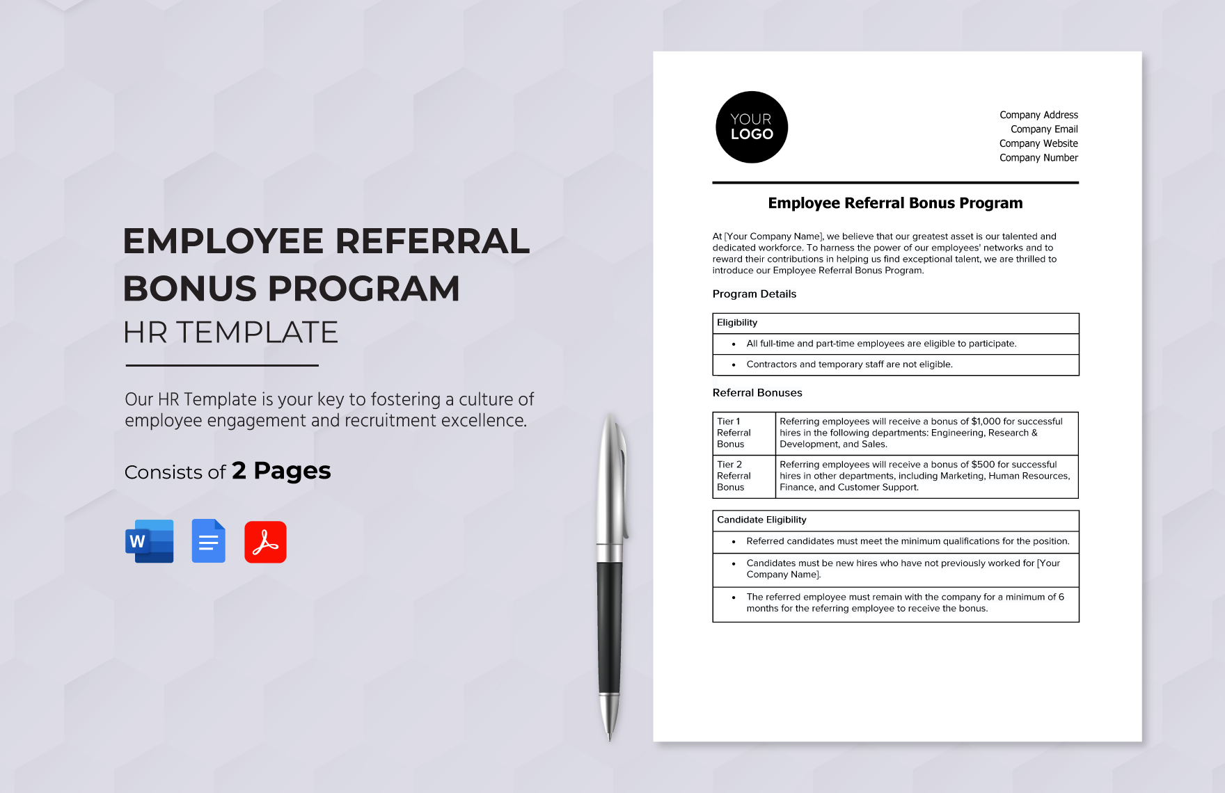 Free Editable Referral Templates In Word To Download Free Editable Referral Templates In Word To Download
