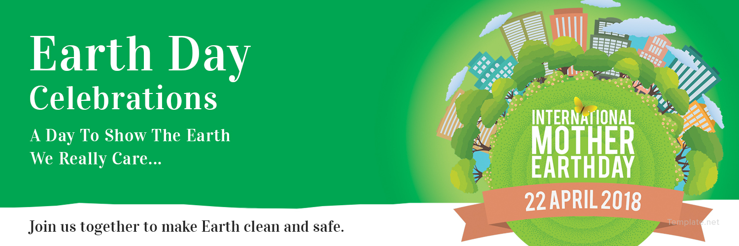 Free International Earth Day Twitter Header Cover Template in Adobe ...
