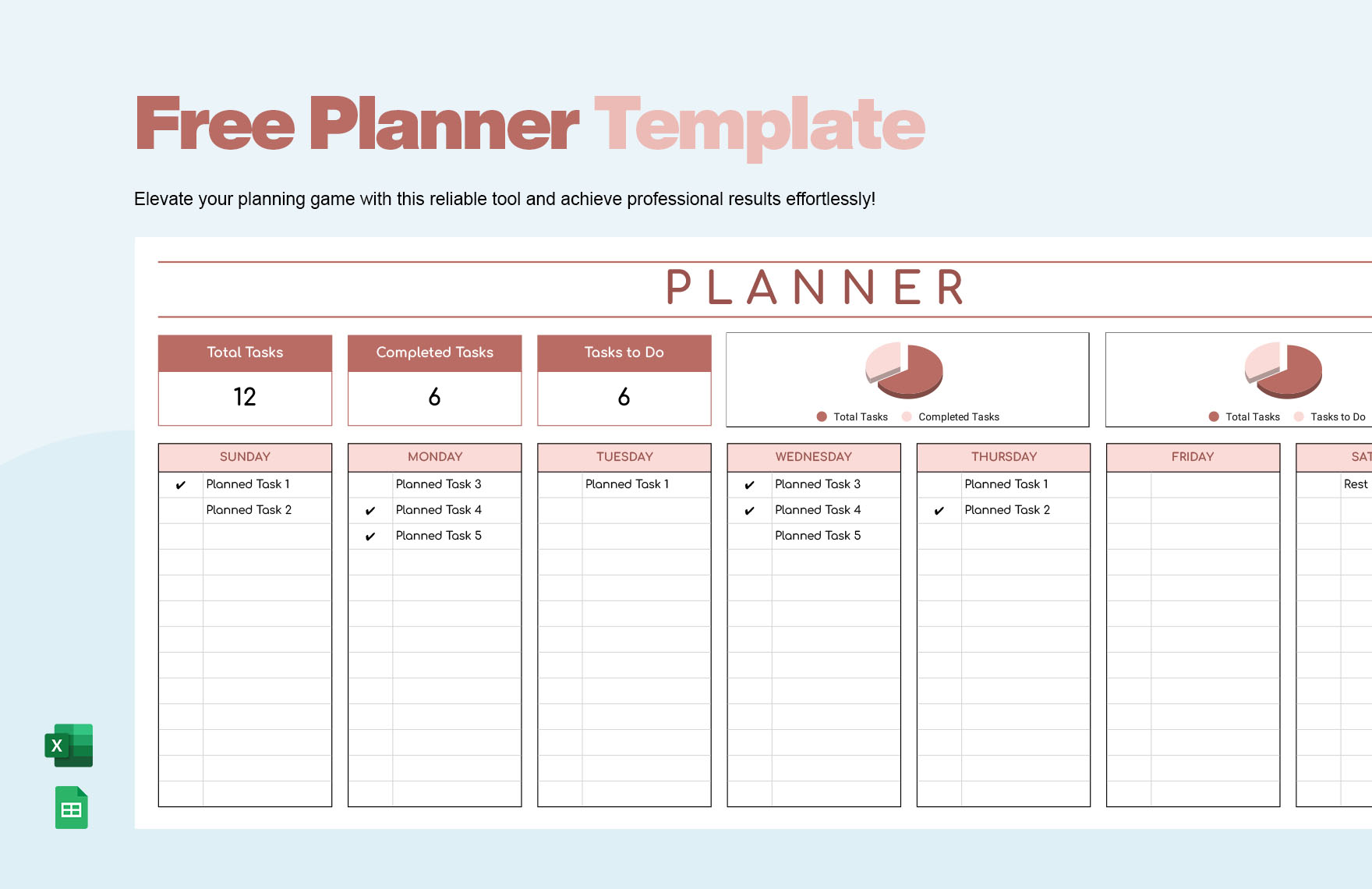 FREE Planner Sheet Template Download In Word Google Docs Excel PDF FREE Planner Sheet Template Download In Word Google Docs Excel PDF