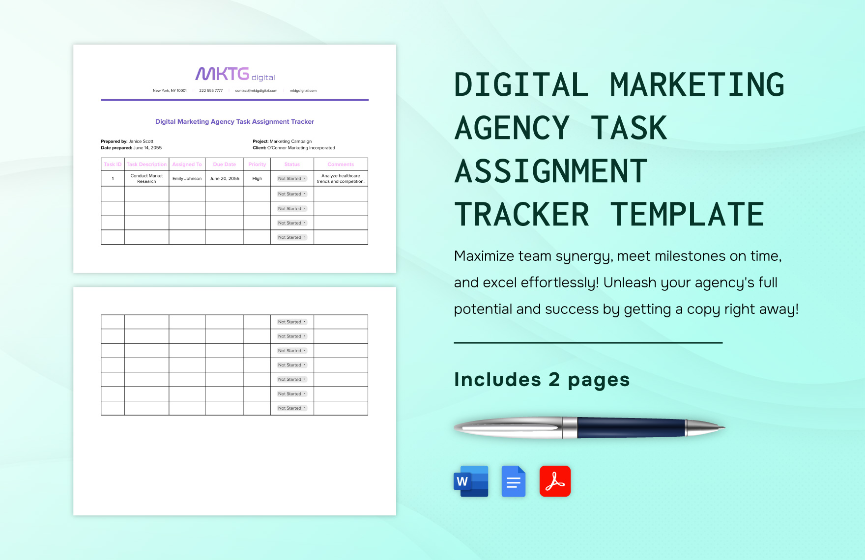 Free Editable Tracker Templates In PDF To Download