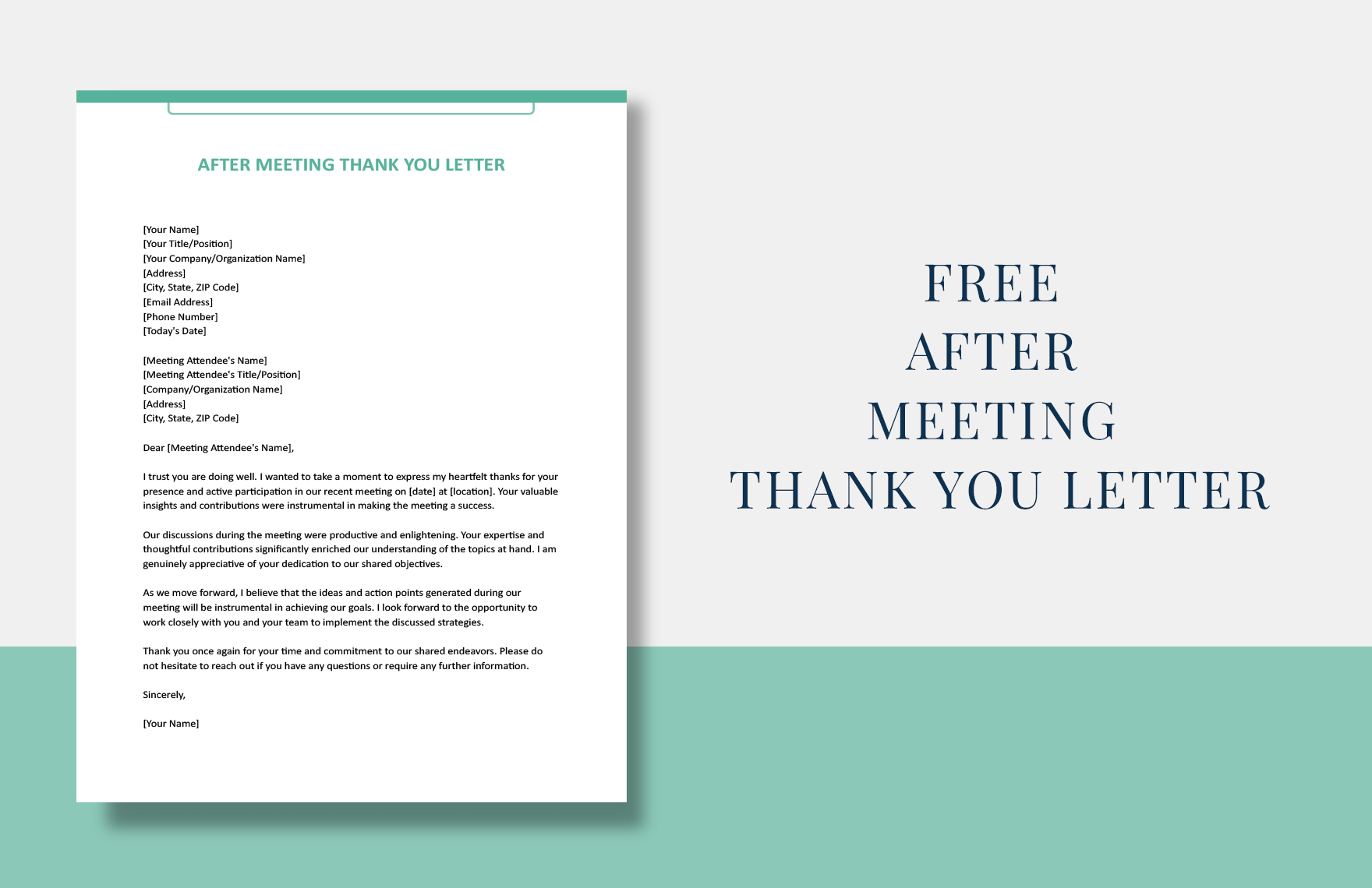 How To Write Thank You Email After Business Meeting Infoupdate