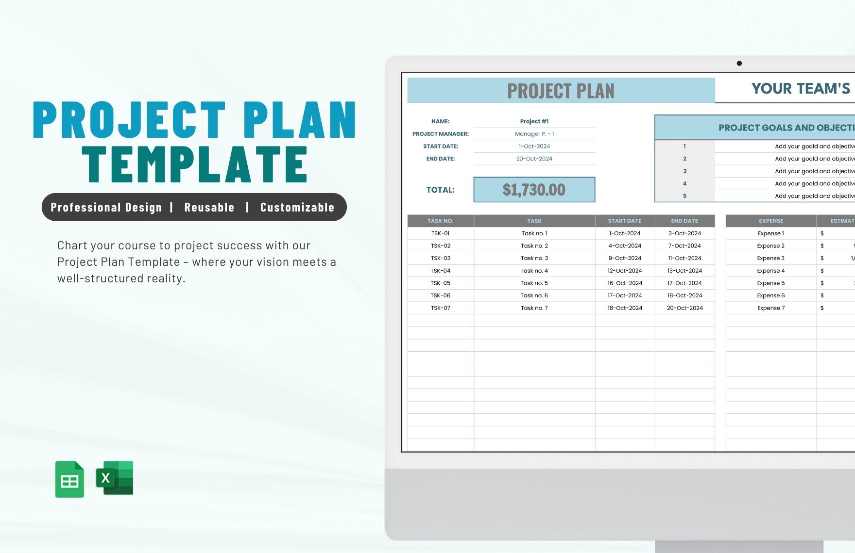 Programme Plan Template Excel
