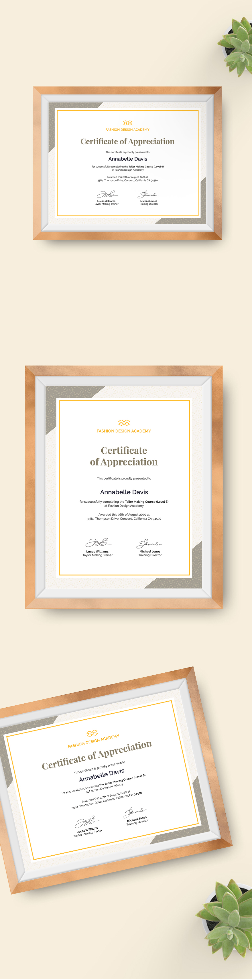 Industrial Training Certificate Template - Google Docs, Illustrator ...