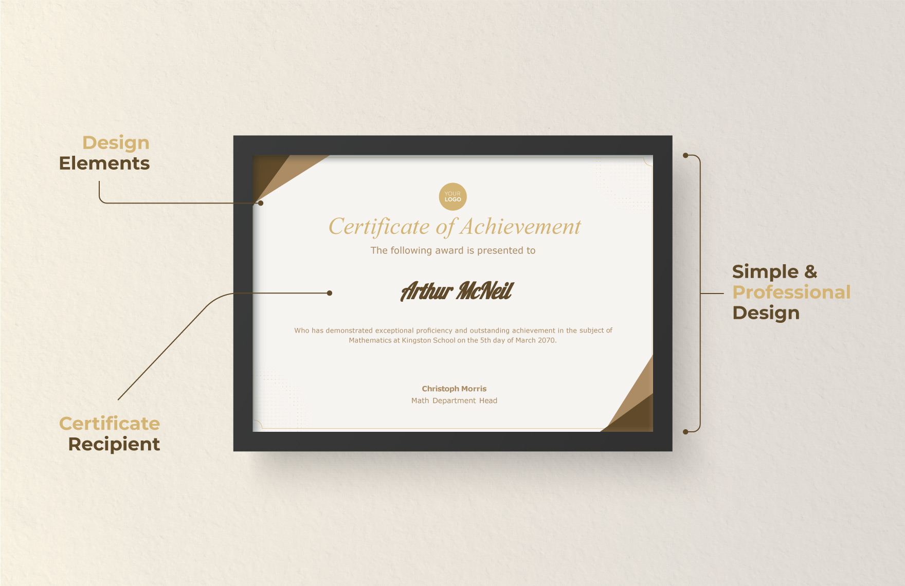 Free Certificate Format Template - Download in Word, PSD | Template.net