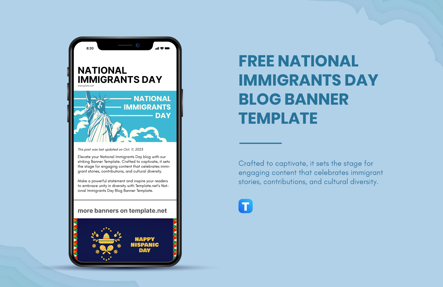 National Immigrants Day X Post Template - Edit Online & Download ...