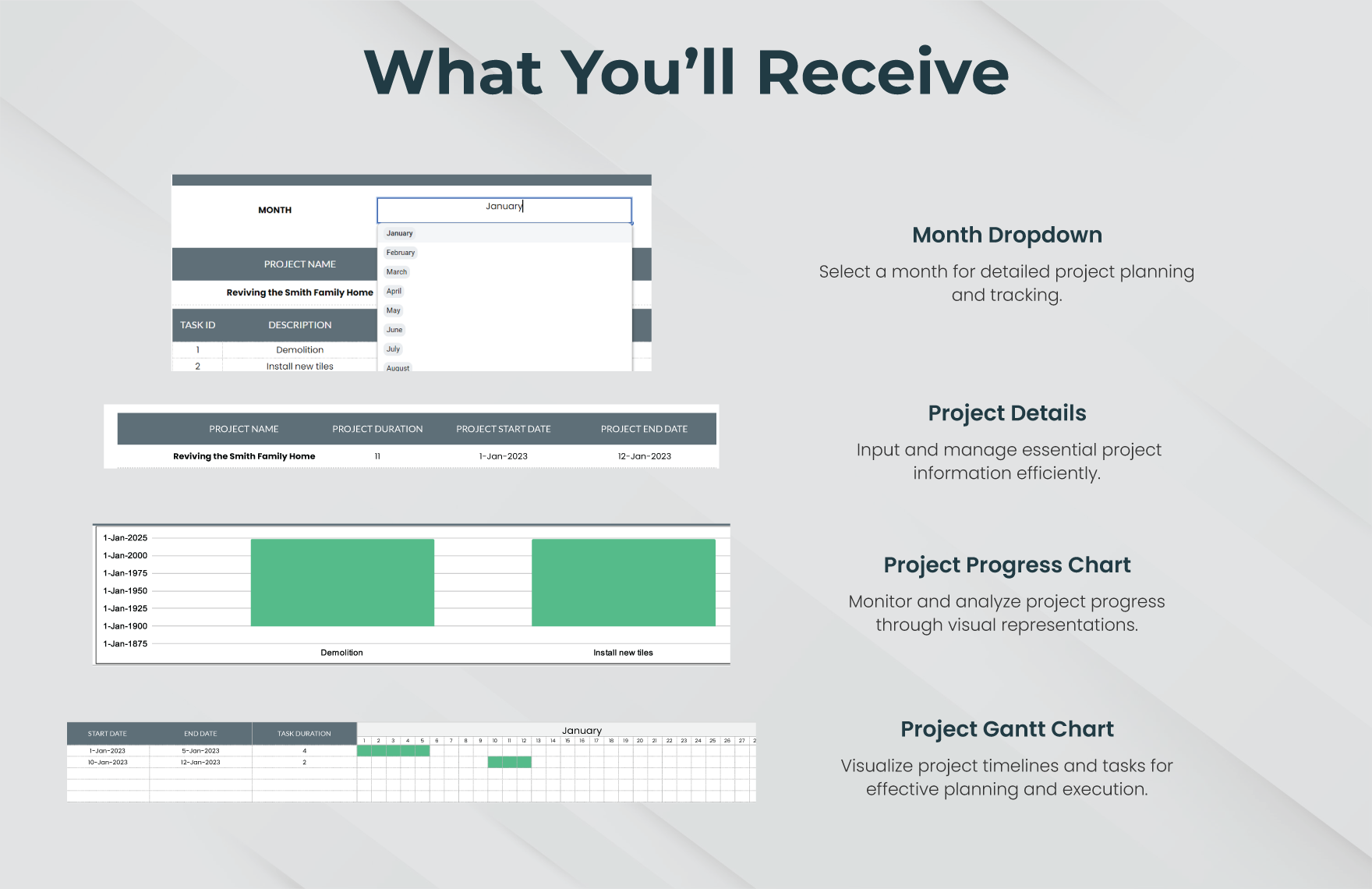 Monthly Project Plan Template - Download in Excel, Google Sheets ...