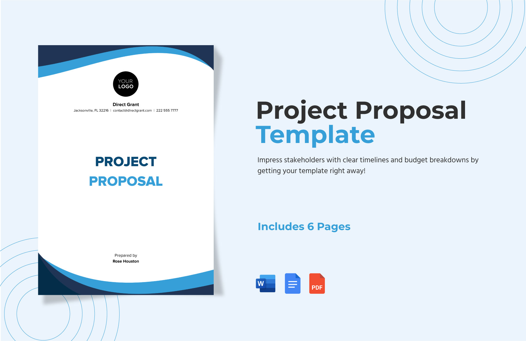 Simple Project Proposal Template - Download in Word, Google Docs, Apple ...