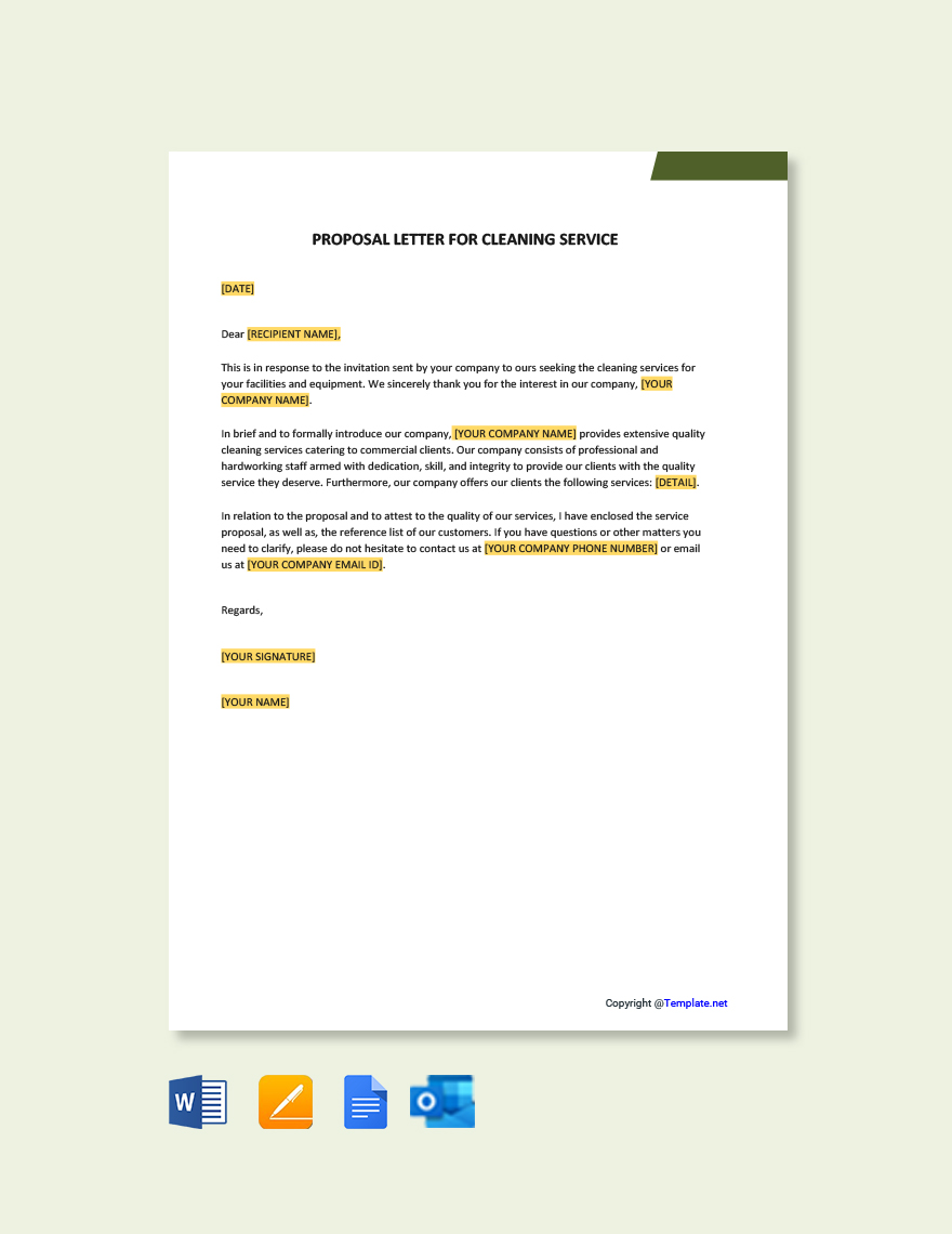 Cleaning Services Email Template