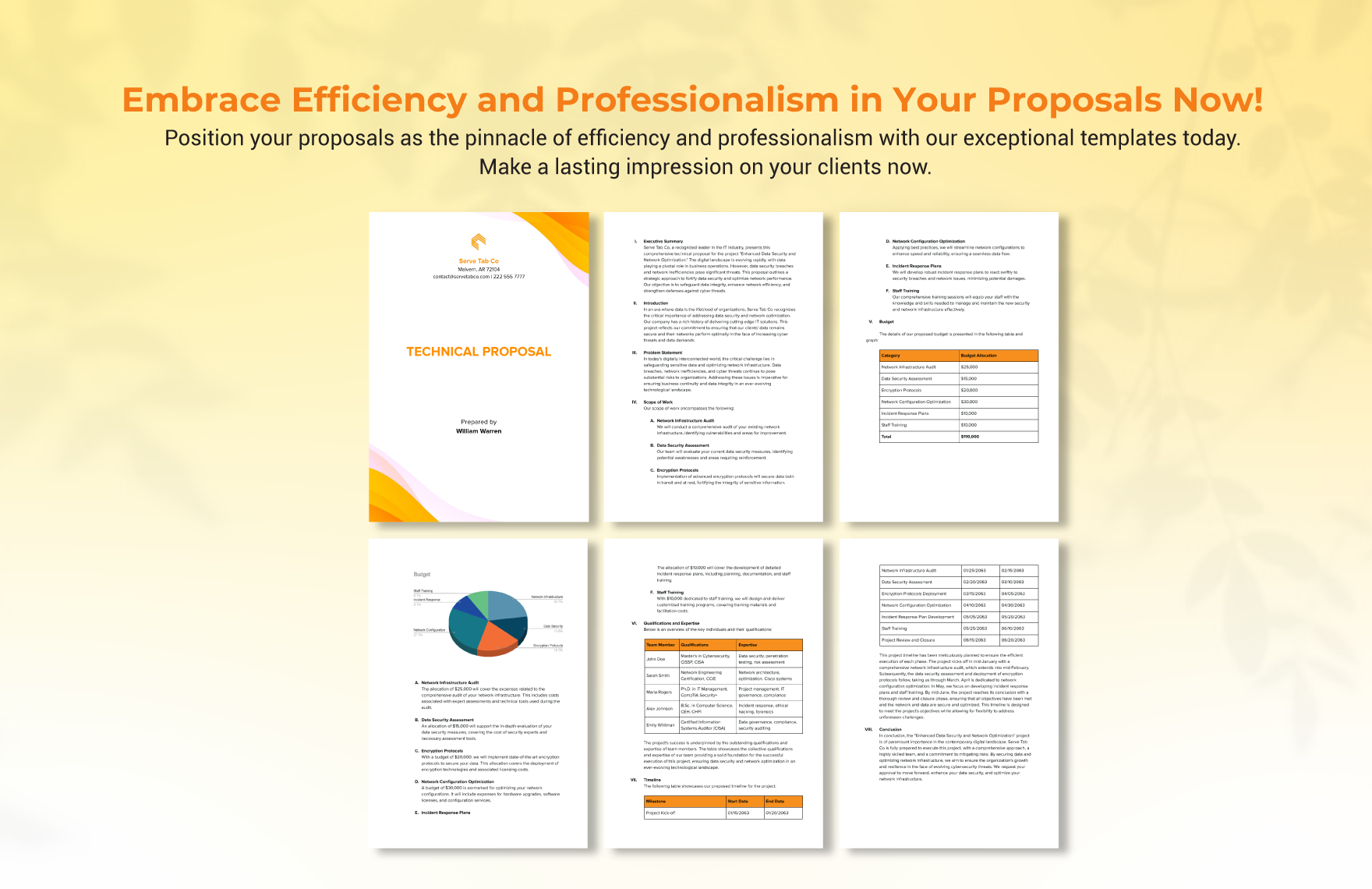 Technical Proposal Template - Download in Word, Google Docs, PDF ...