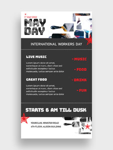 Free May Day Flyer Template in Adobe Photoshop | Template.net