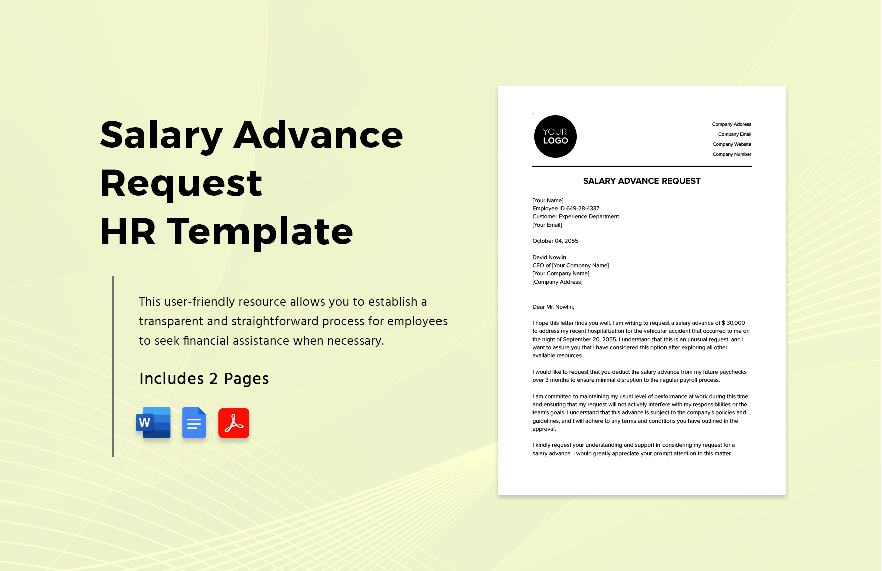 Employment Verification Letter With Salary - Download in Word, Google ...