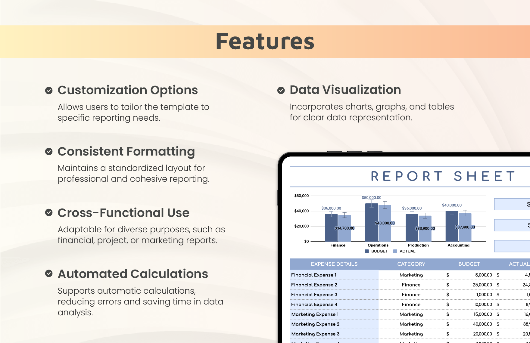 Report Template in Excel, Google Sheets - Download | Template.net