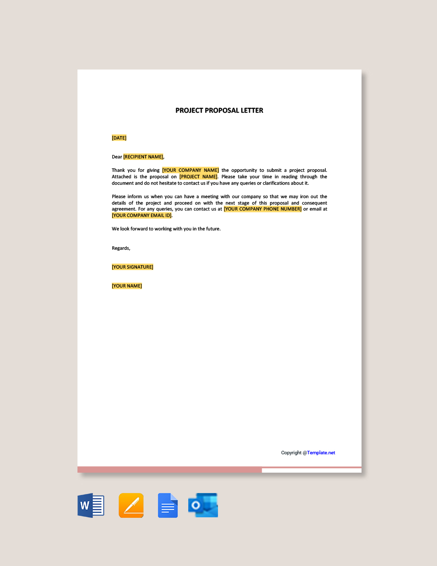 Project Proposal Letter Sample