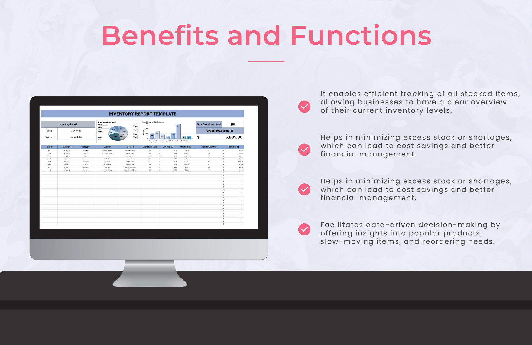 Inventory Report Template - Download in Excel, Google Sheets | Template.net