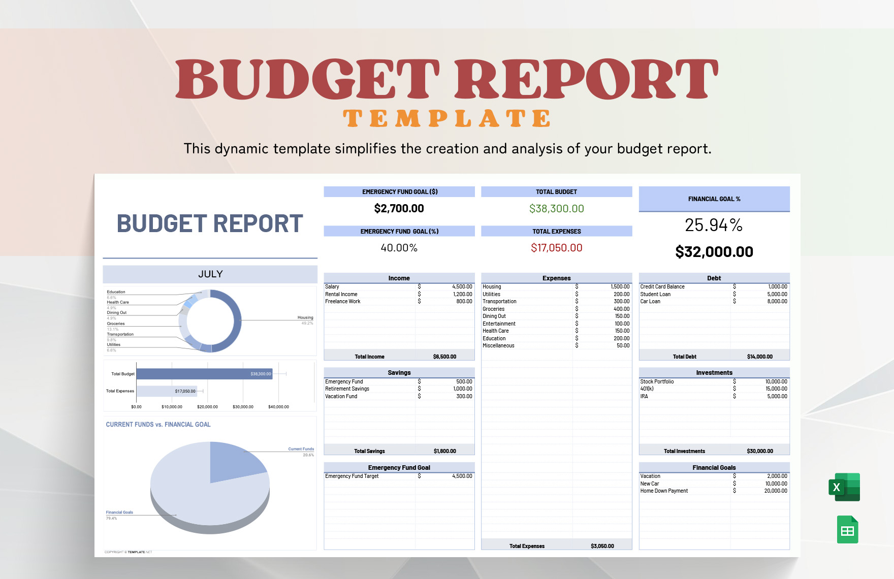 Page 5 Budget Templates In Excel FREE Download Template