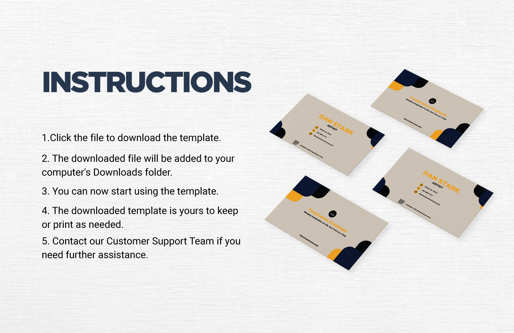 Artist Business Card Template - Download in Word, Illustrator ...