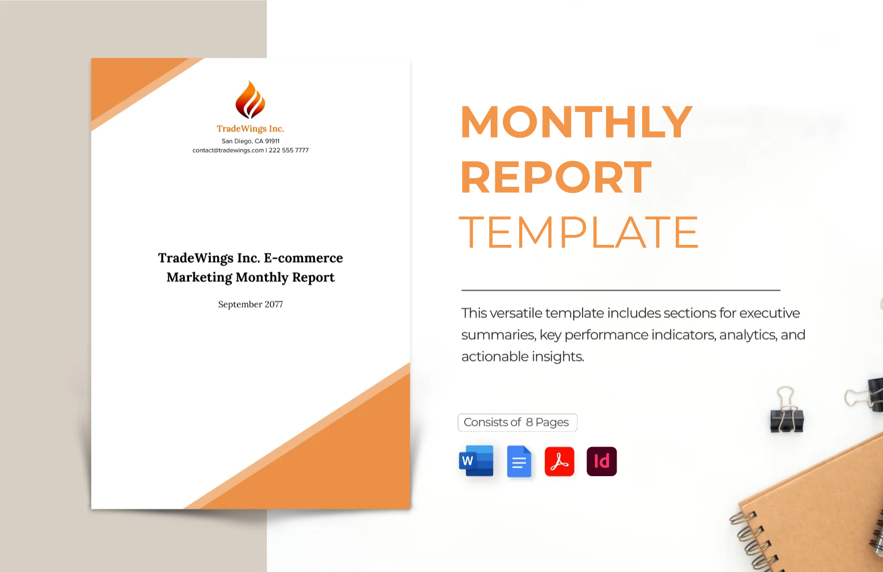 Editable Monthly Report Templates In PDF To Download Editable Monthly Report Templates In PDF To Download