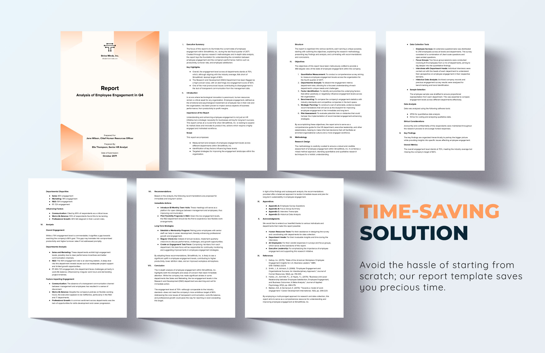 Free Report Format Template - Download in Word, Google Docs, PDF ...