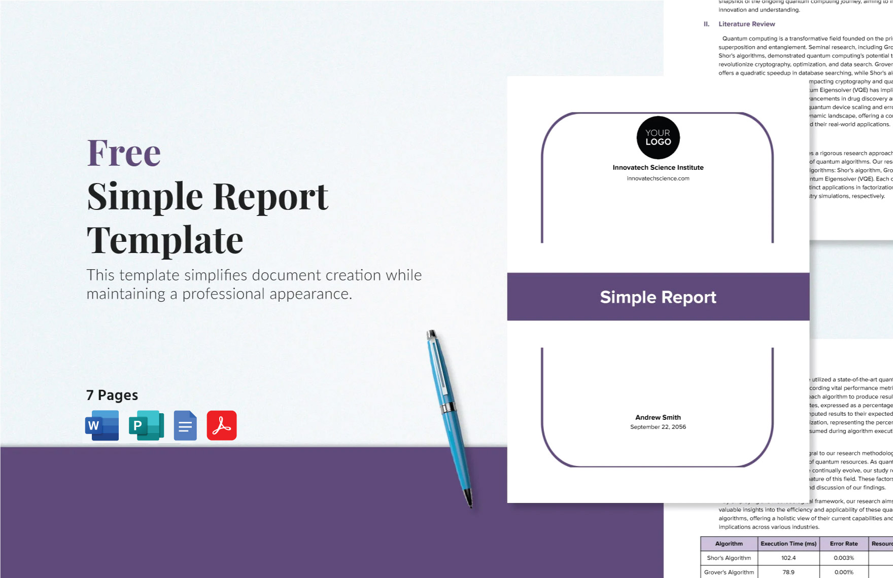 Report Template in Word - FREE Download | Template.net