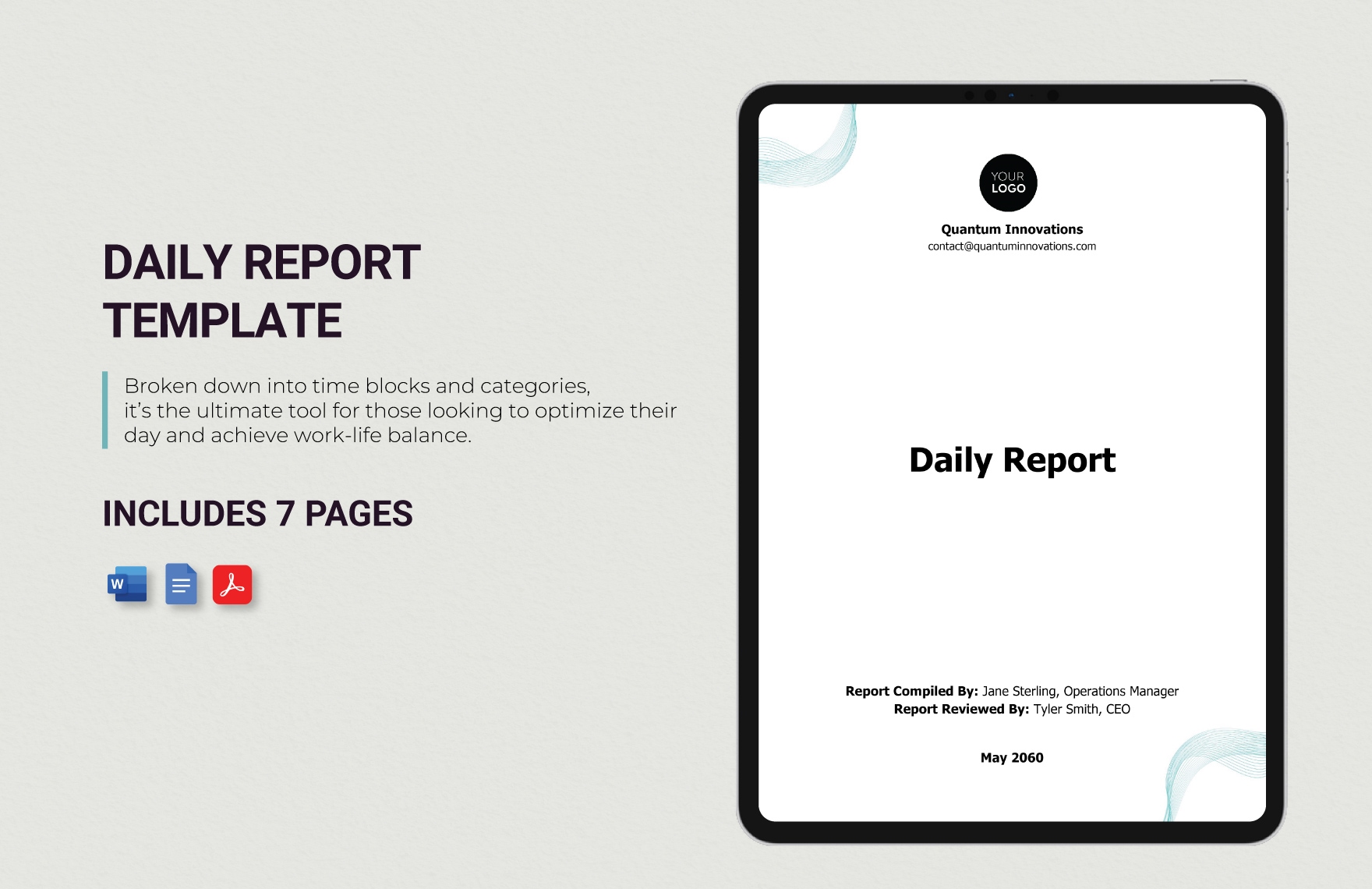 Daily Safety Report Template - Download in Word, Google Docs, PDF ...