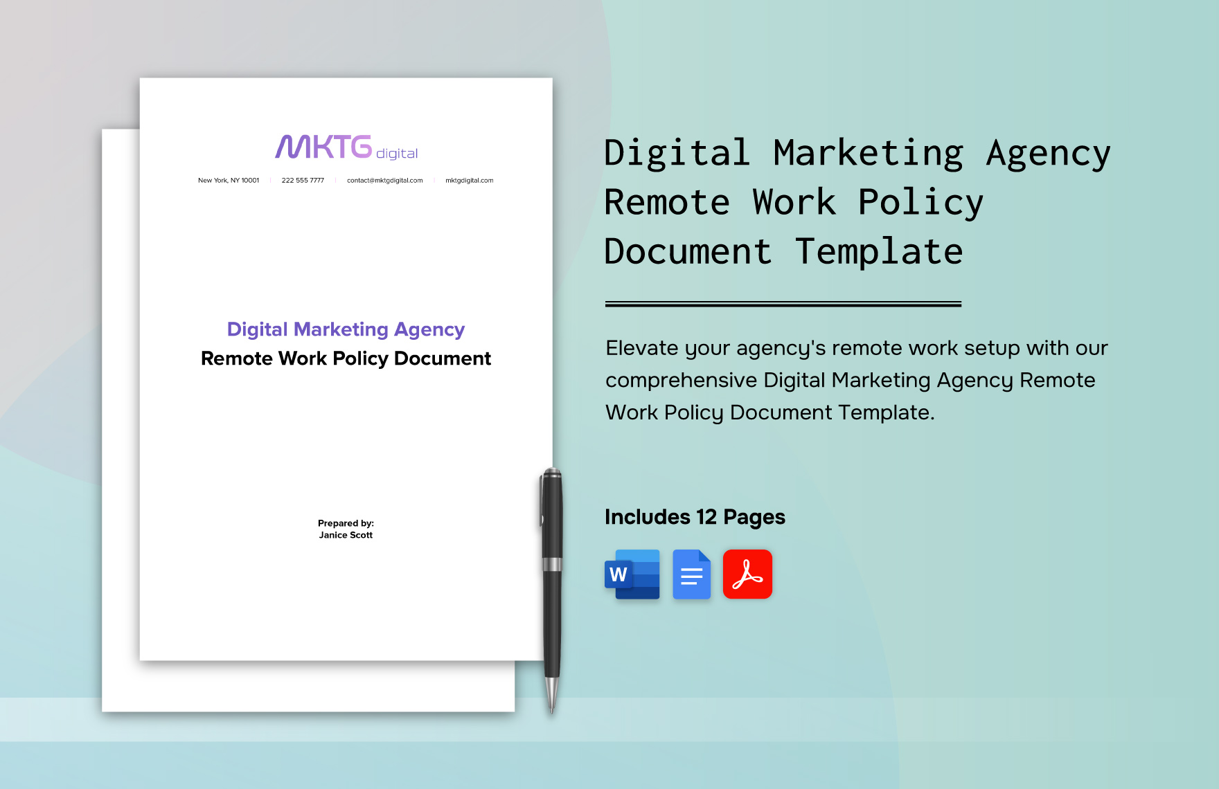 Editable Company Policy Templates In Word To Download
