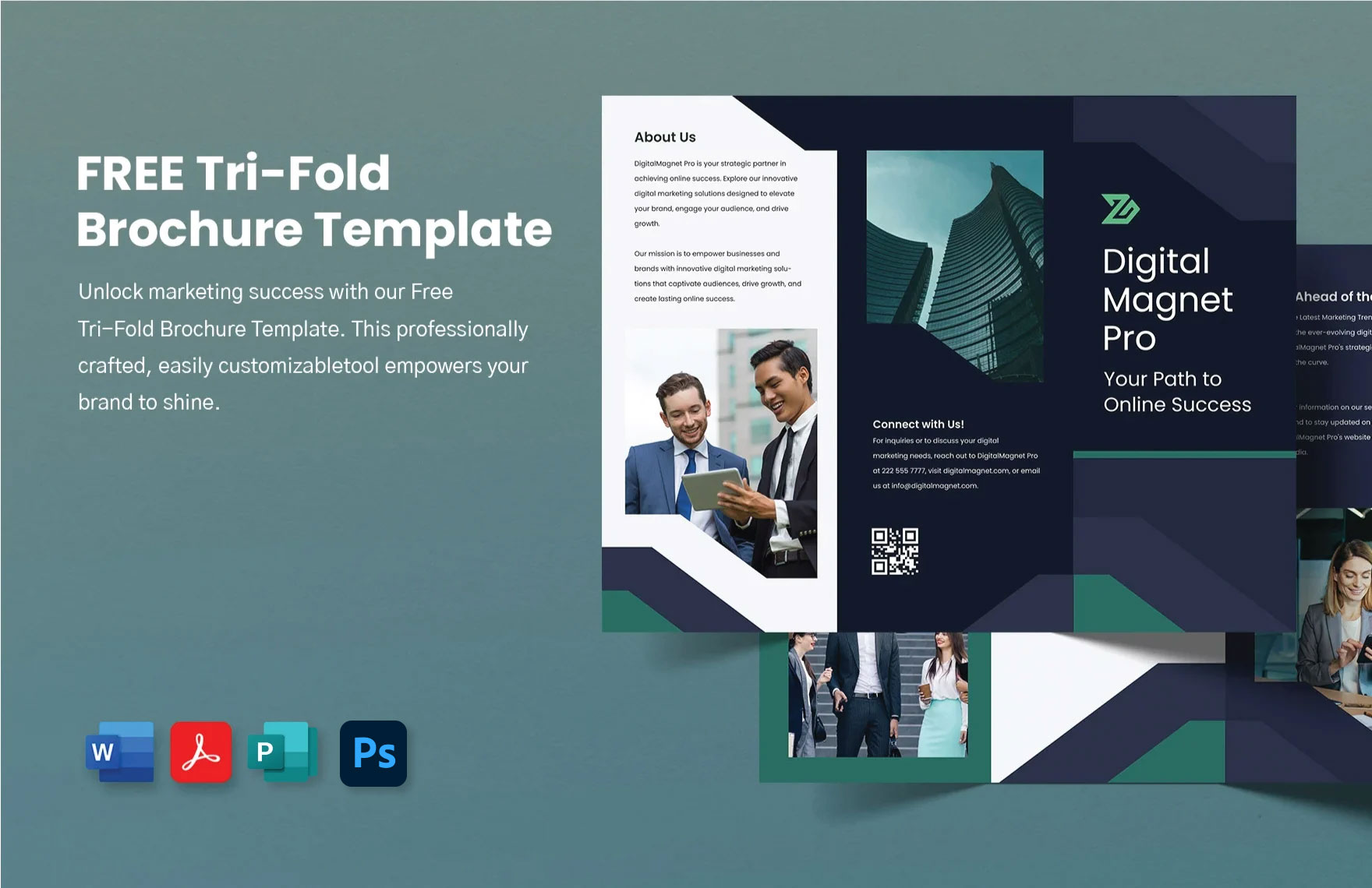 Free Tri-Fold Brochure Template - Download in Word, PDF, PSD, Publisher ...