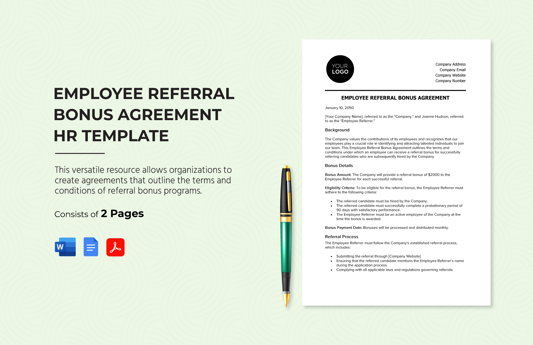 Free Editable Referral Templates In Word To Download Free Editable Referral Templates In Word To Download